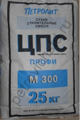 Цпс 300 Профи Цементно Песчаная Смесь Петролит 25 Кг - gateresurs